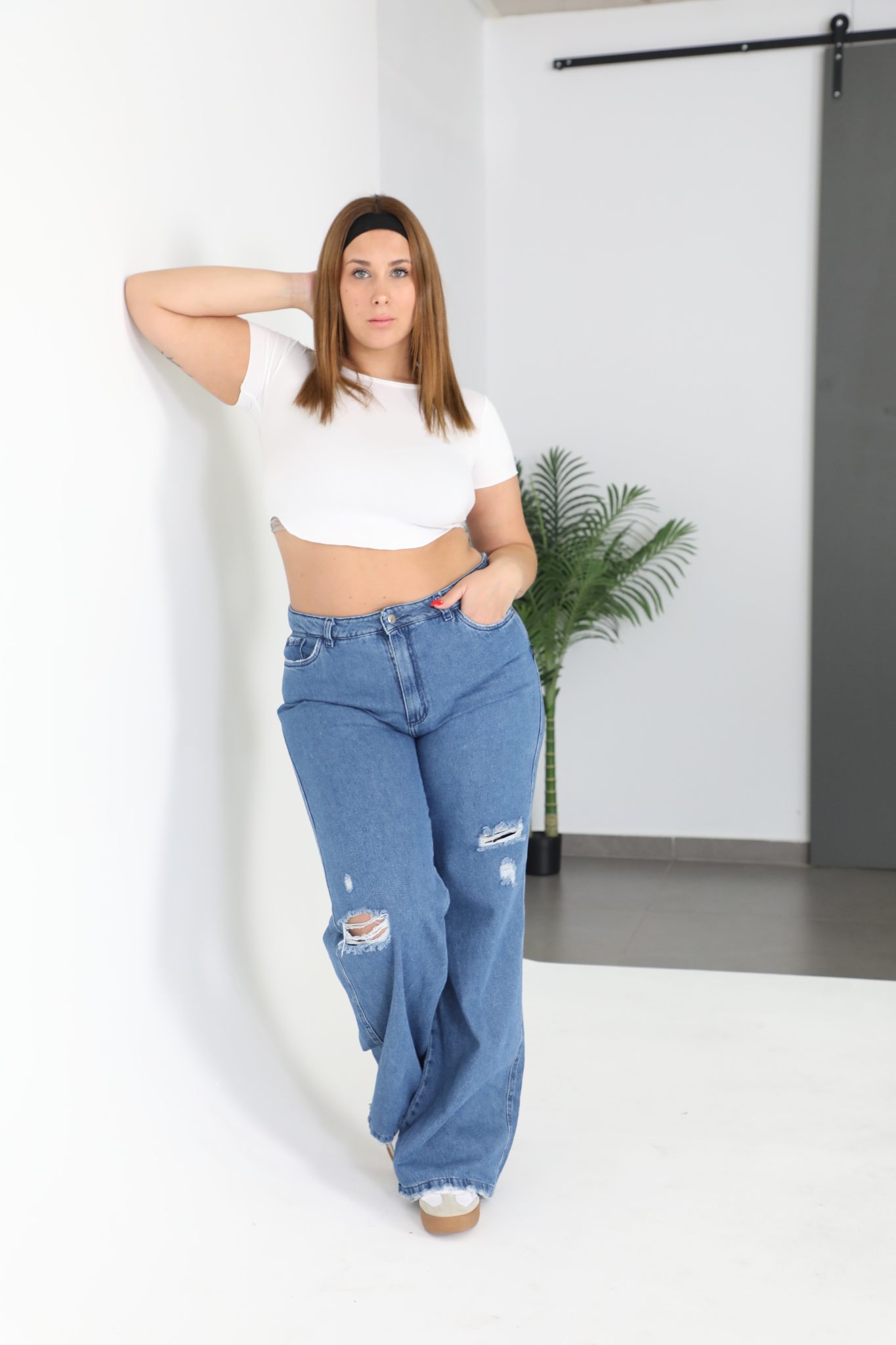 PANTALON WIDE LEG MIRABELLA rigido – Kamoo